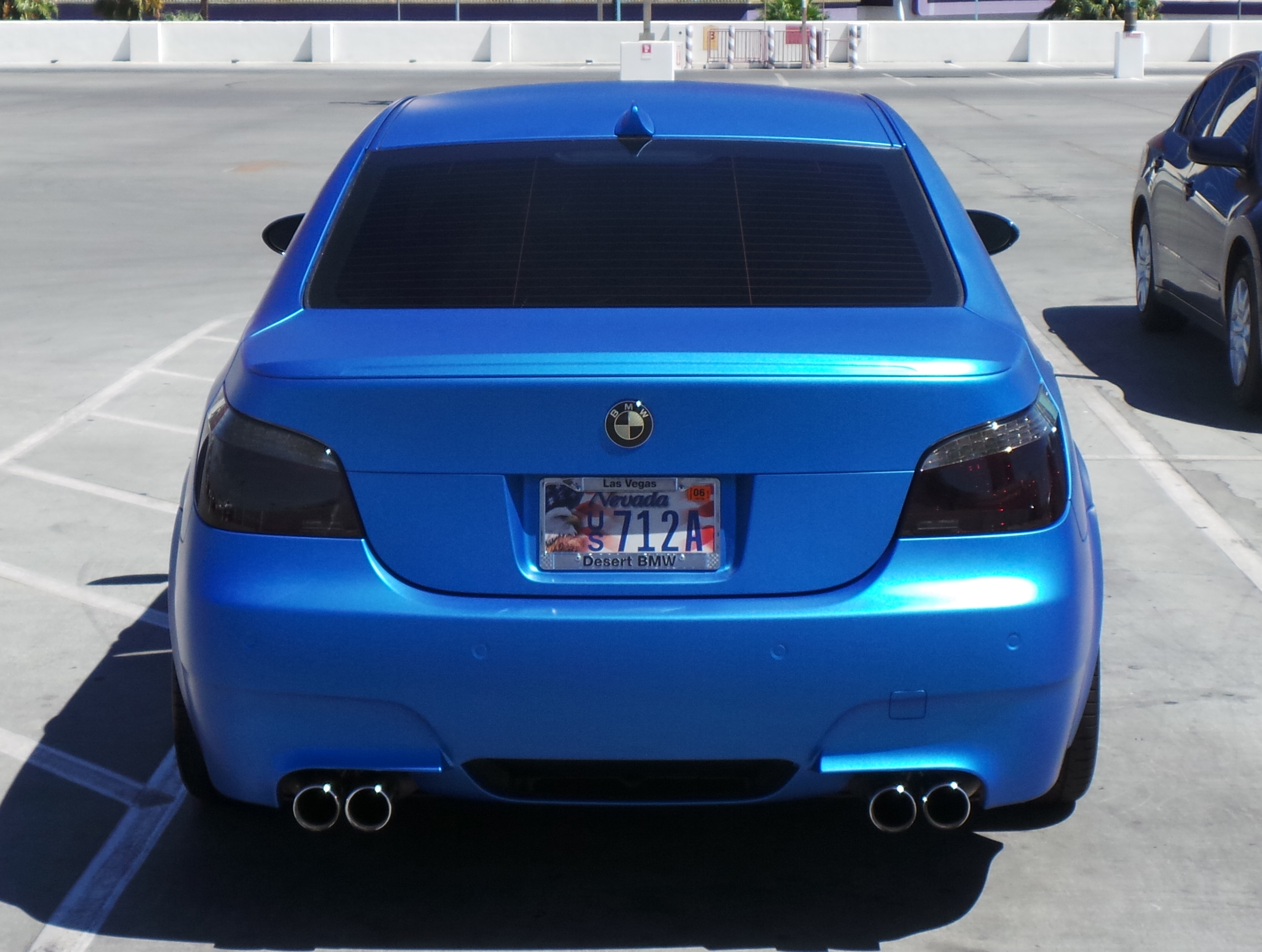 BMW Blue Metallic Paint Wrap - Patrick's Signs, Inc.