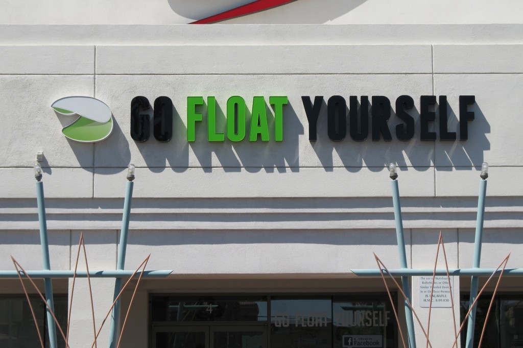 Go Float Yourself Channel Letters & Contour Cabinet - Patrick's Signs, Inc.